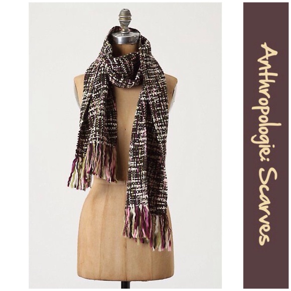 Anthropologie | Accessories | Nwts Anthro Plaid Spectrum Scarf By ...